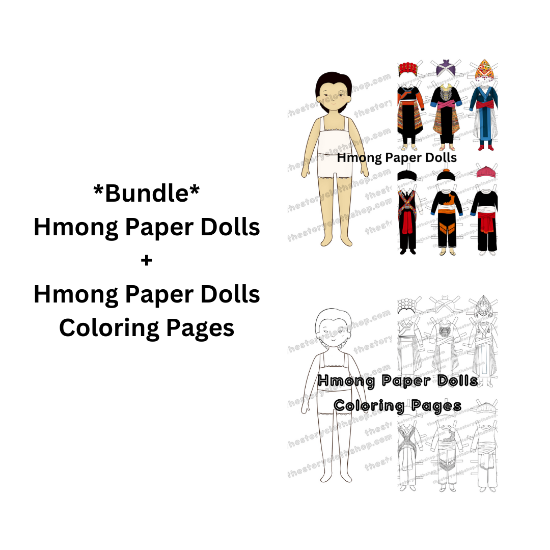 *BUNDLE* Hmong Paper Dolls – the story cloth shop